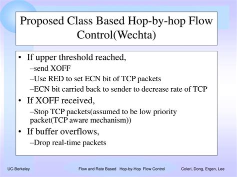 ppt flow and rate based hop by hop back pressure flow control