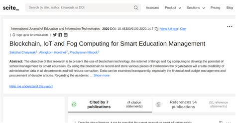 Blockchain Iot And Fog Computing For Smart Education Management