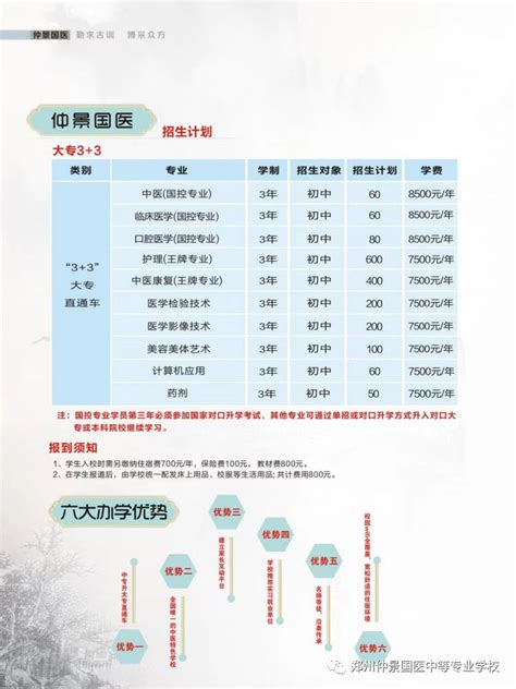 郑州仲景国医中等专业学校 2022秋季招生简章 学校新闻 郑州仲景国医中等专业学校（郑州仲景国医专修学院）