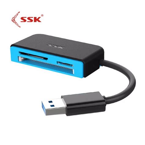 ssk scrm330 usb3 0 card reader multi in 1 sd tf cf card readers with