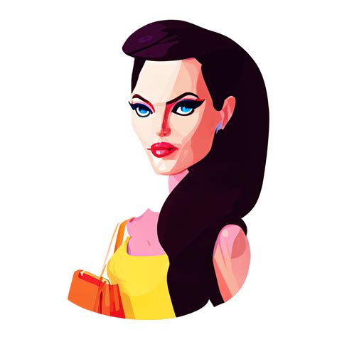 Angelina Jolie 1980s Pop Up Art · Creative Fabrica