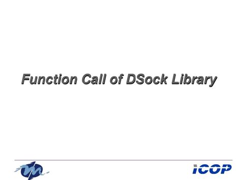 PPT DSock DOS TCP IP By ICOP DMP Group PowerPoint Presentation ID