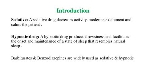 Sedative And Hypnotics Ppt