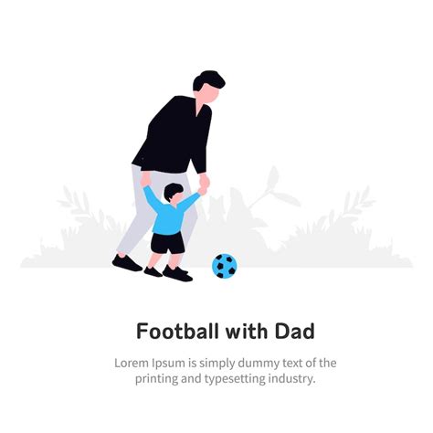 Vetores De Pai E Filho Jogando Futebol Baixe Vetores Grátis De Alta