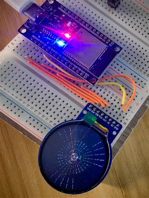 【花雕学编程】arduino动手做（249） esp32 gc9a01之三叶螺旋曲线动画 makelog 造物记