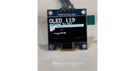 096 Inch Oled White Character Display Module 4pins