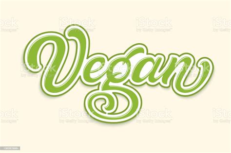 손이 그린된 글자 채식주의 개요와 그림자 잉크 그림 벡터 검은 배경에 타이 포 그래피 포스터입니다 카드 초대장 유기농 자연 디자인 서식 파일 등 인쇄 0명에 대한 스톡 벡터