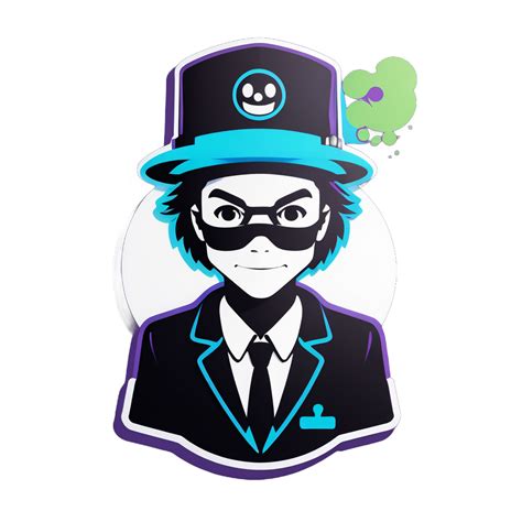 I Made An Ai Sticker Of Hacker With Hat Front Desk