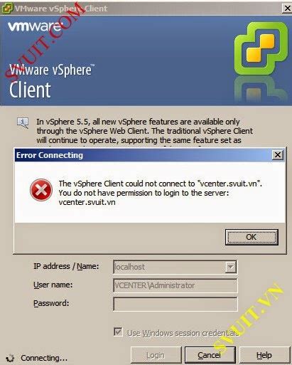an unknown connection error occurred vsphere client 5 5 jopassa
