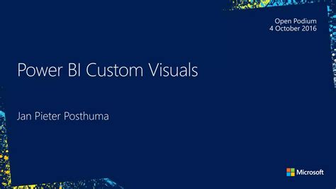 TechDays Power BI Custom Visuals PPTX