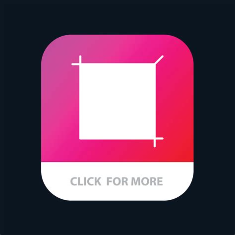 Crop Design Tool Mobile App Button Android And IOS Glyph Version Vector Art At Vecteezy
