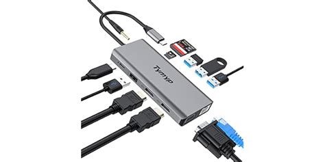 Tymyp 12 In 1 USB C Hub Adapter With 4K HDMI