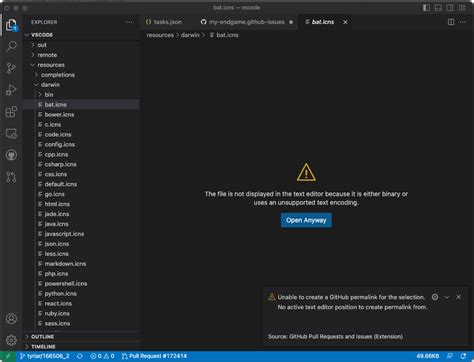 Support Permalinks In Non Text Files Issue Microsoft Vscode Pull Request Github GitHub