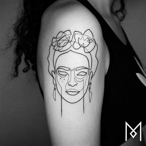 19 Minimalistic Single Line Tattoos By Mo Ganji That Are Worth The Pain