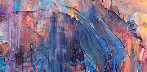 Premium Photo Oil Painting On Canvas Abstract Background With Texture Panorama