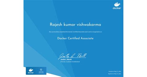 Rajesh Vishwakarma On Linkedin Docker Certified Associate Rajesh