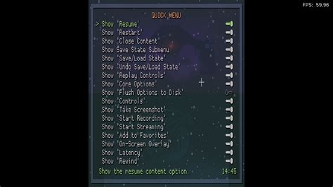 Save Load State Options Missing R Retroarch