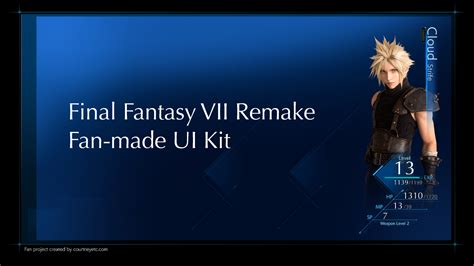Final Fantasy Vii Remake Ui Kit And Prototypes Figma