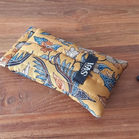 Glasses Case Floral Design Batik Fabric Etsy