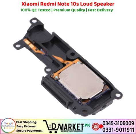 Xiaomi Redmi Note S Loud Speaker Price In Pakistan Top Notch