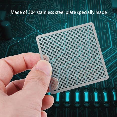 27x Universal Directly Heat BGA Reballing Net Stencils For Soldering