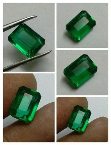 Natural Octogan Shape Good Luster Quality Emerald Panna Gemstone Rashi