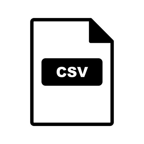 CSV Vector Icon 379551 Vector Art At Vecteezy