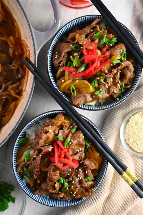 Healthy Gyudon Grain Free And Gluten Free Japanese Beef Bowl Recipe