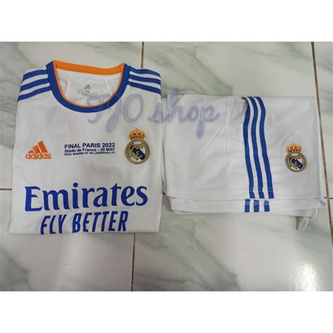 Real Madrid Home 2021 Final Ucl Mdt Set Clothes Pants Shopee