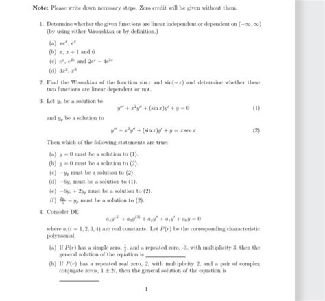 Solved Note Please Write Down Necessary Steps Zero Credit