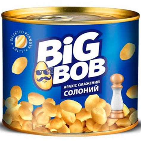Big Bob, 120 г, Арахіс смажений Біг Боб, солоний Купити з доставкою ...