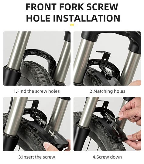 Rockbros Bicycle Mudguard Set Bike Front And Rear Mudguard Pa Plastic