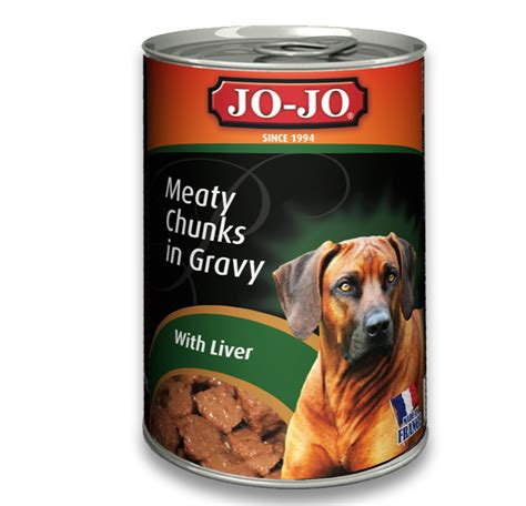 Jojo Premium Adult Liver Dog Food 24 X 400g Jojo Pet Food For Dogs