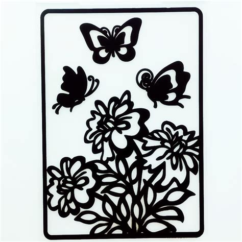 Ylef129 Flowers Plastic Embossing Folder For Scrap Vicedeal