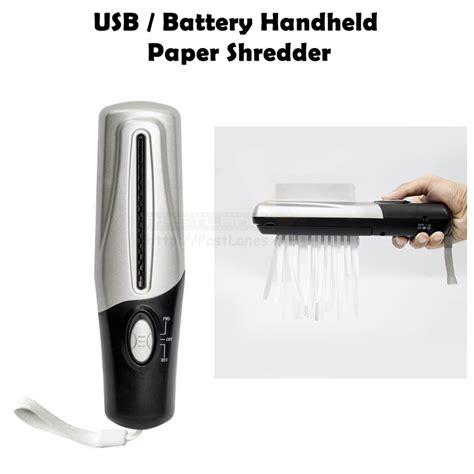 Usb Battery Handheld Automatic Paper Shredder Shopee Singapore