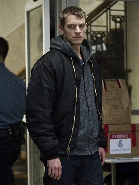 Joel Kinnaman Tv Series The Killing Stephen Holder Bomber Jacket