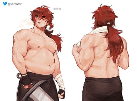 Diluc Genshin Impact Drawn By Varantart Danbooru