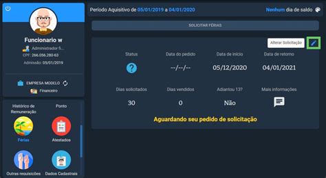 Portal RH Como fazer requisição de férias Sankhya Gestão de Negócios