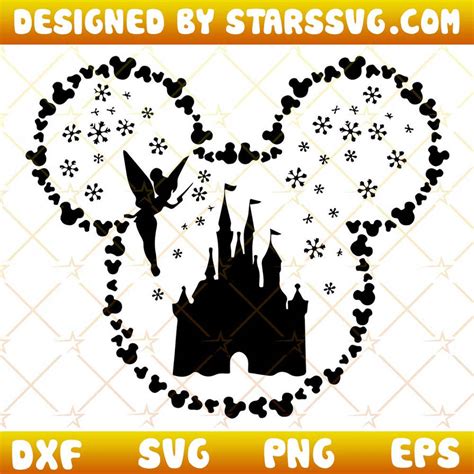 Disney Head Svg Disney Tinkerbell Mickey Head Svg By Starssvg On