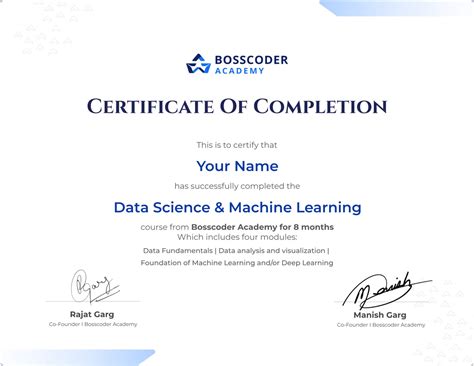 data science and machine learning program