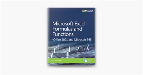 ‎microsoft Excel Formulas And Functions Office 2021 And Microsoft 365 By Paul Mcfedries On