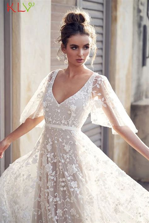 Dress Women Sexy V Neck Lace White Dress Vintage Elegant Casual Ladies