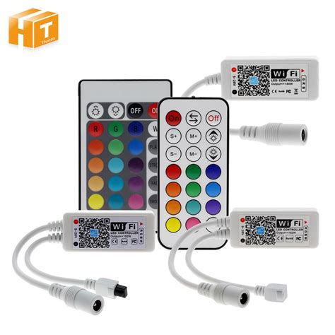 Wifi Led Rgb Controller Mini Dc12v With 24key Ir 21key Rf Remote