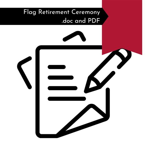 Retiring An American Flag Flag Retirement Ceremony Script Editable