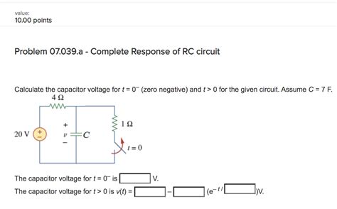 solved value 10 00 points problem 07 039 a complete