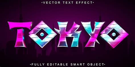Premium Vector Colorful Shiny Tokyo Vector Fully Editable Smart
