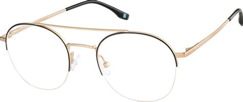 Zenni Aviator Prescription Glasses Titanium Frame Black Editorialist