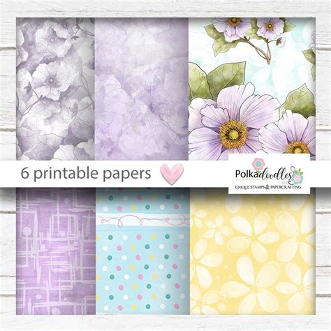 Watercolour Flower Stem Printable Craft Digital Stamp Download Svg