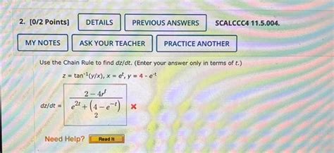 Solved MY NOTES ASK YOUR TEACHERS PRAC Find The Scalar And Chegg
