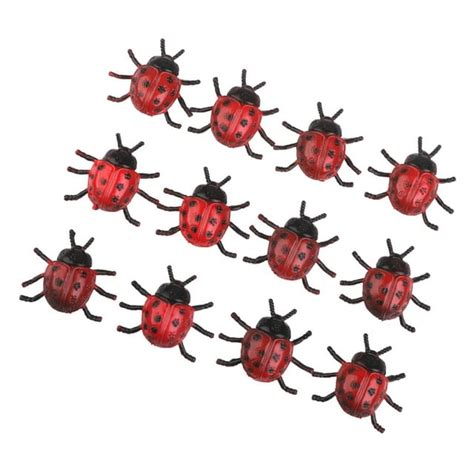 12 Ladybird Ladybug Bug Figures Party Goody Favors